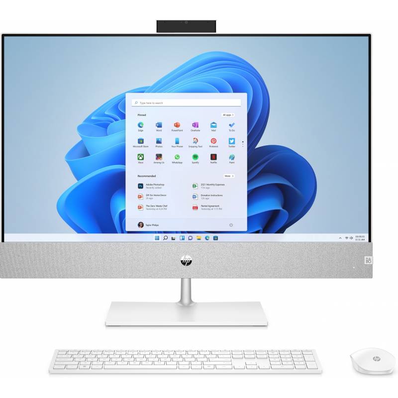 HP - PC Tout-en-un Pavilion R5 5500 / 16 Go / 1 To SSD / 27" - Blanc
