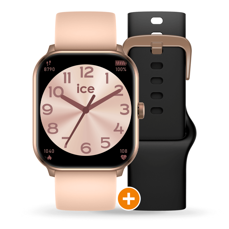 Ice Watch - Montre Connectée Smart One Rose et noir IP68