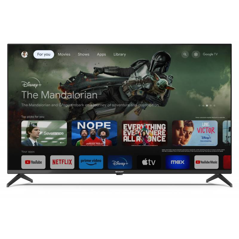 Sharp - Télévision 43" Aquos 4K Ultra HD Android TV Wifi