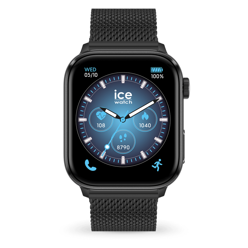 Ice Watch - Montre Connectée Ice Smart 3.0 - Noir Milanese